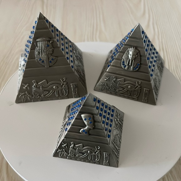 Accents | Set Of 3 Embellished Pyramids Of Egypt Decor | Poshmark